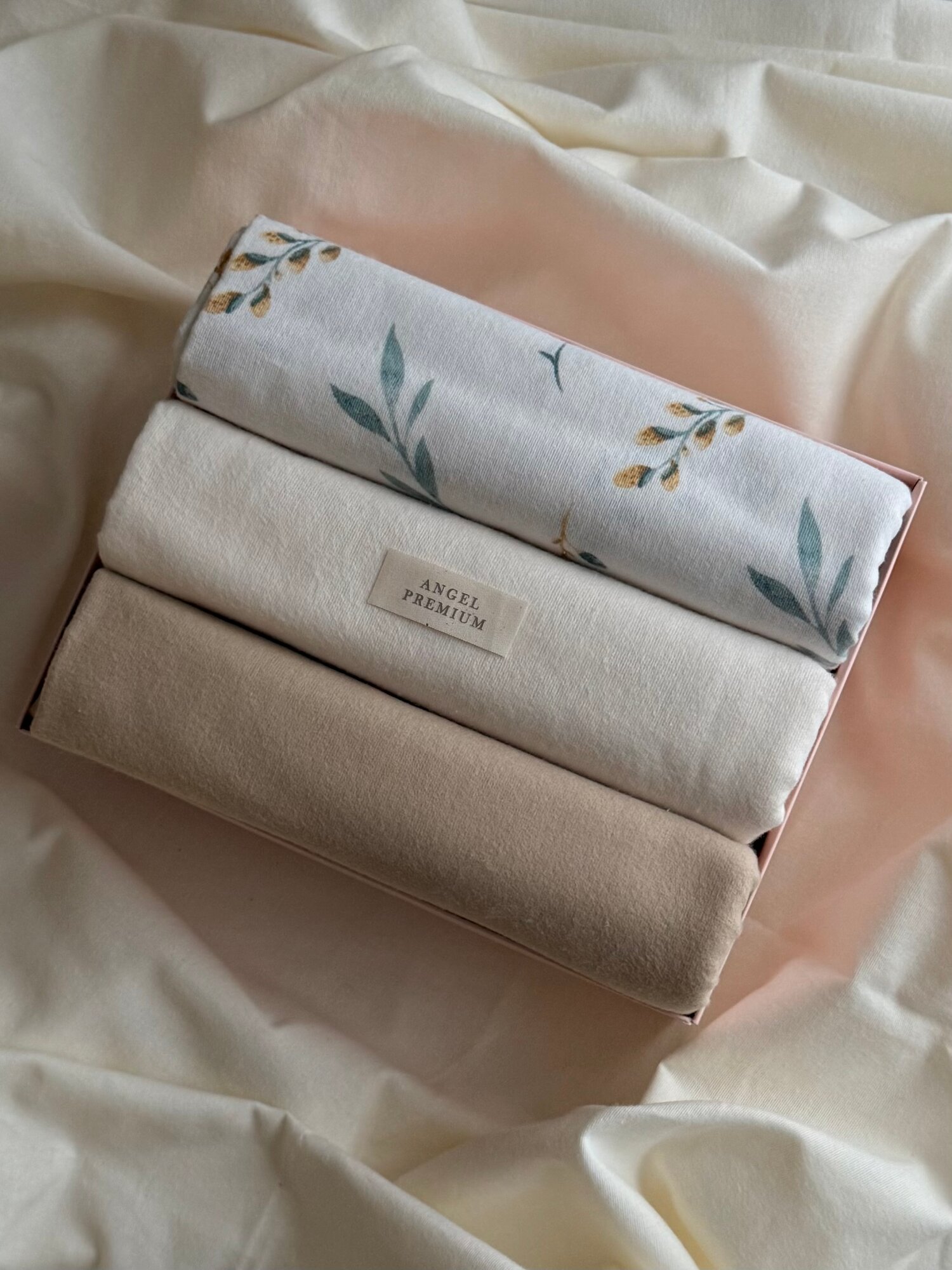 Набор больших фланелевых пеленок 100х120 ANGEL PREMIUM