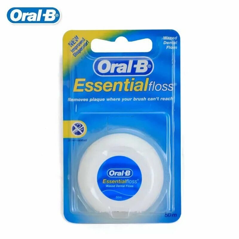Зубная нить Oral B с воском Essential Floss 50 метров