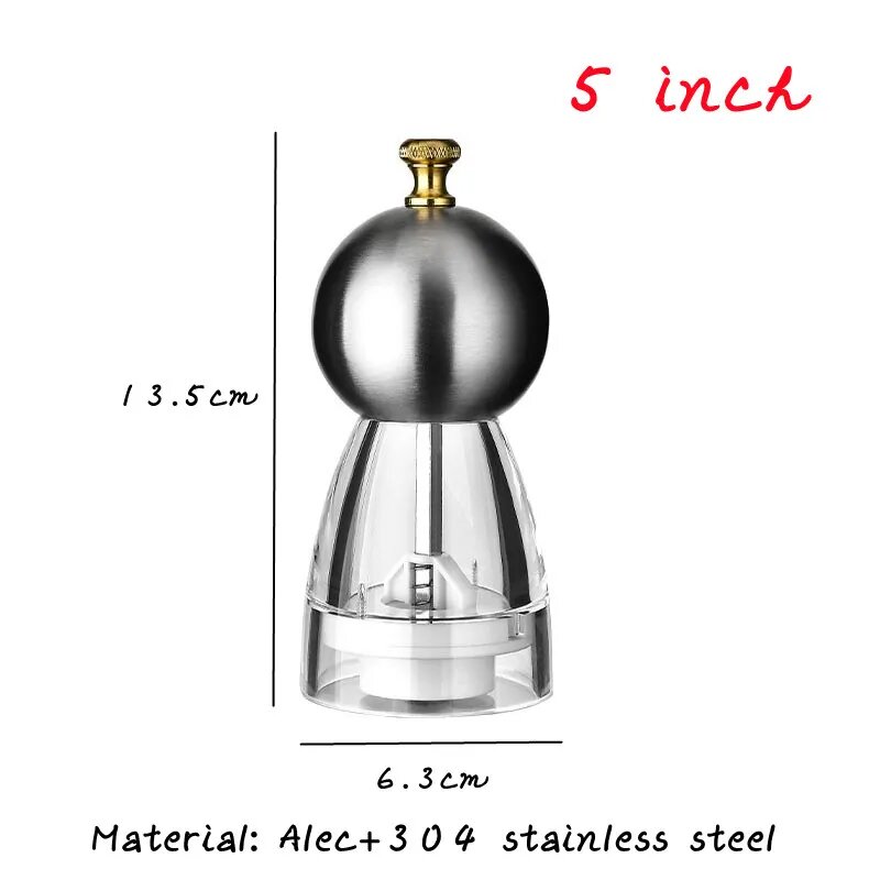 8-дюймовая керамическая ручная мельница для перца 5inch stainles steel