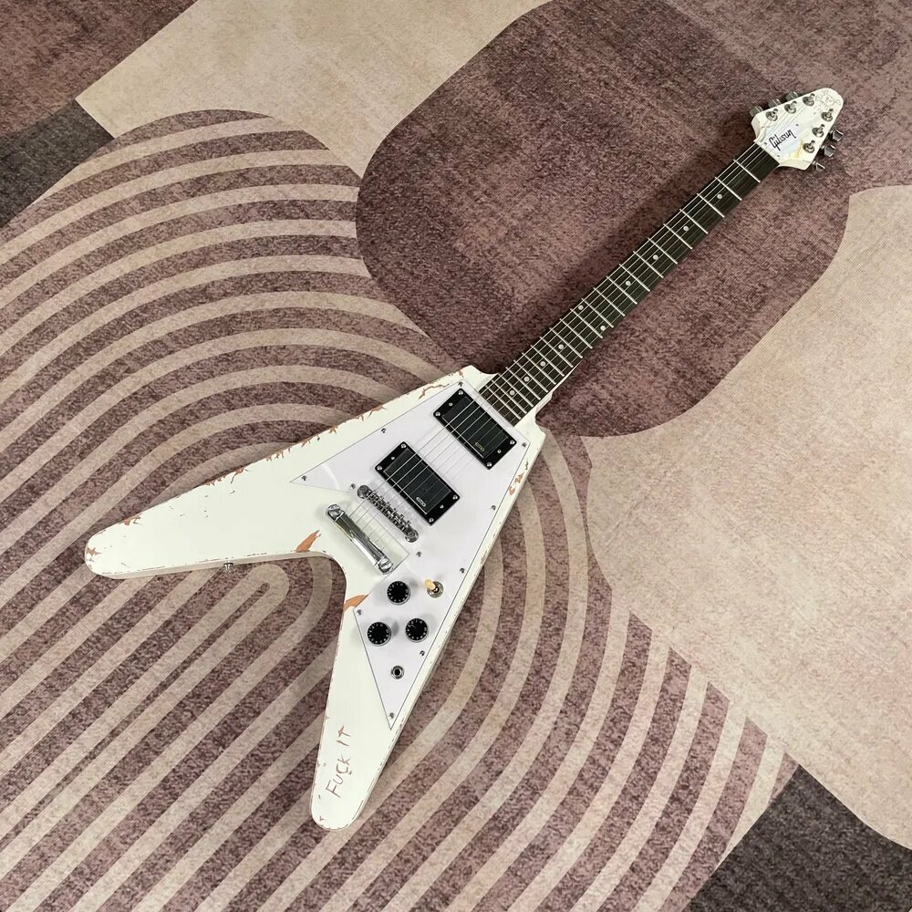 Электрогитара Электрогитара Flying V 6-струнная, корпус Махагони 6-струнная