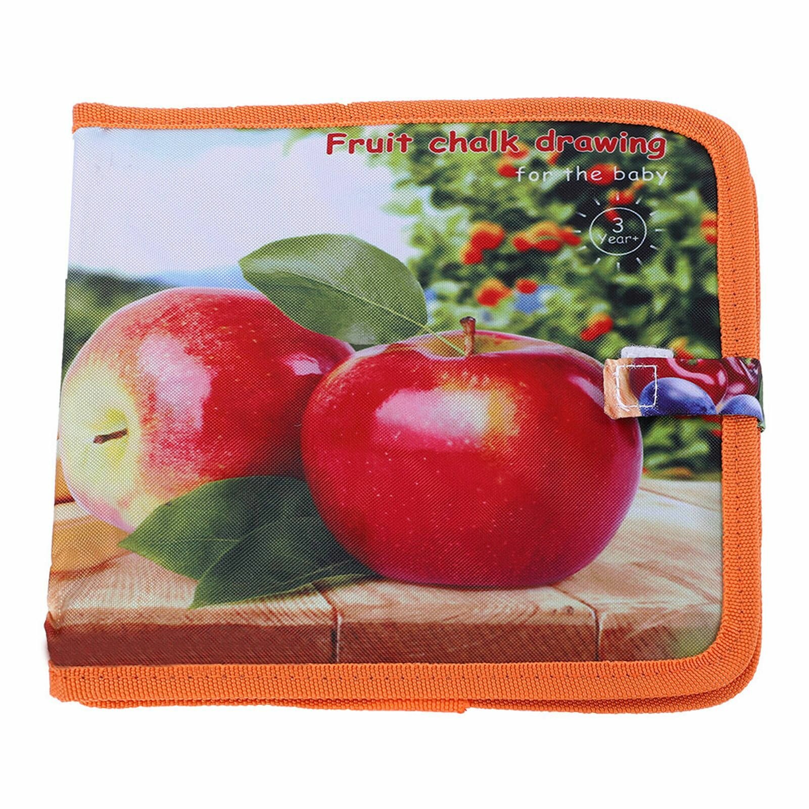 Многоразовая книжка для рисования мелом из оксфордской ткани (фрукты)