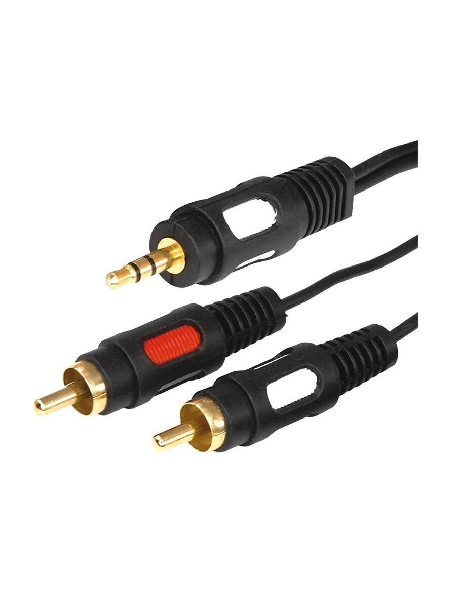 Кабель Rexant 17-4232 3.5 Stereo Plug - 2RCA Plug, 1.5м (GOLD)
