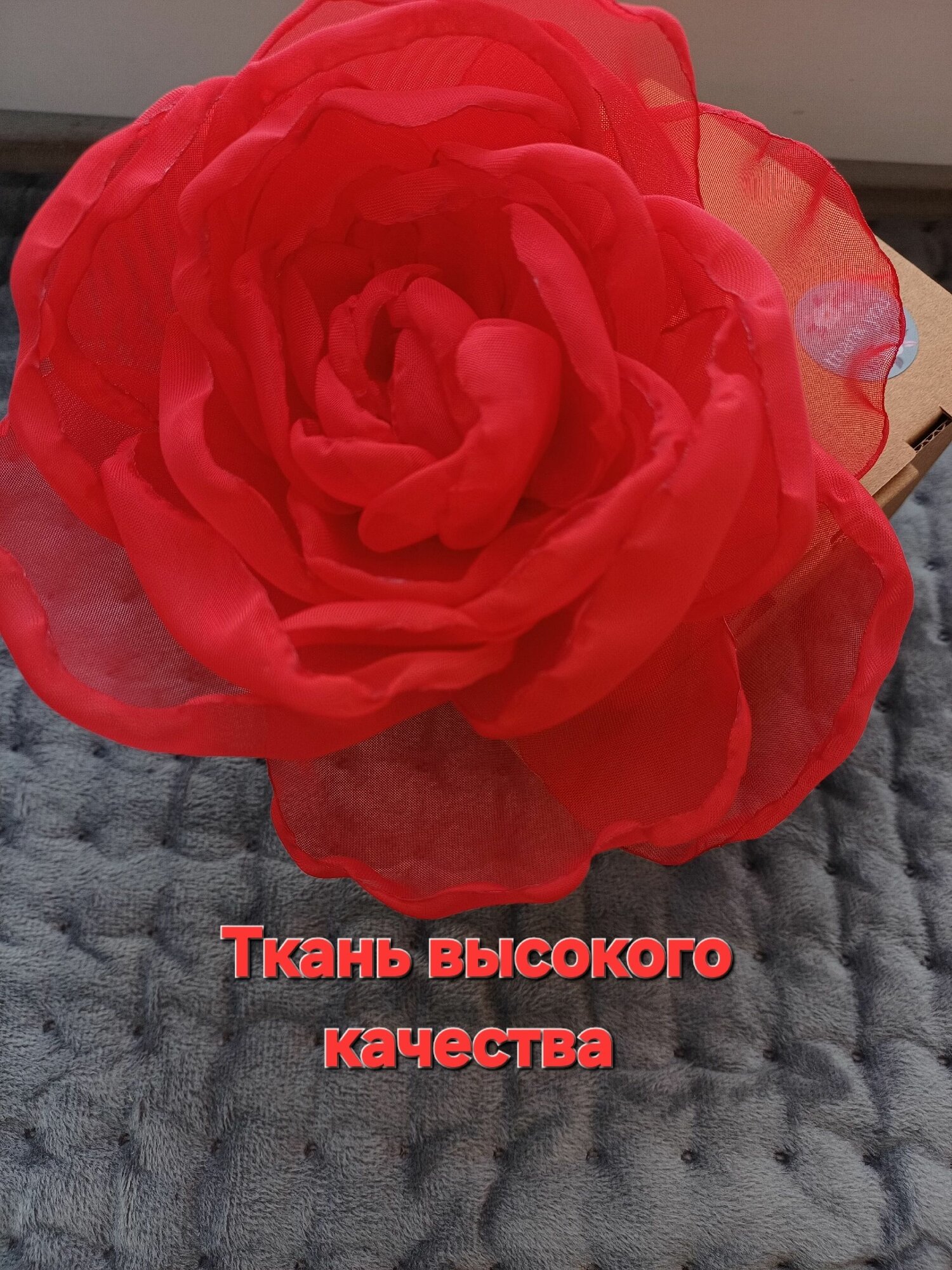 Брошь, красный — фото 1