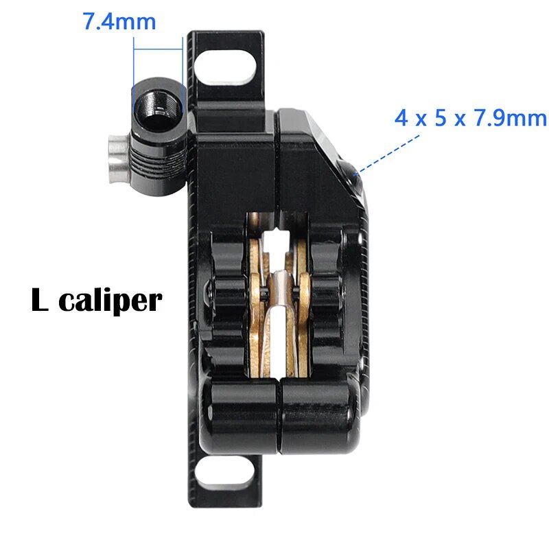 Тормозной суппорт DYISLAND LD-210, черный, L-7.4mm