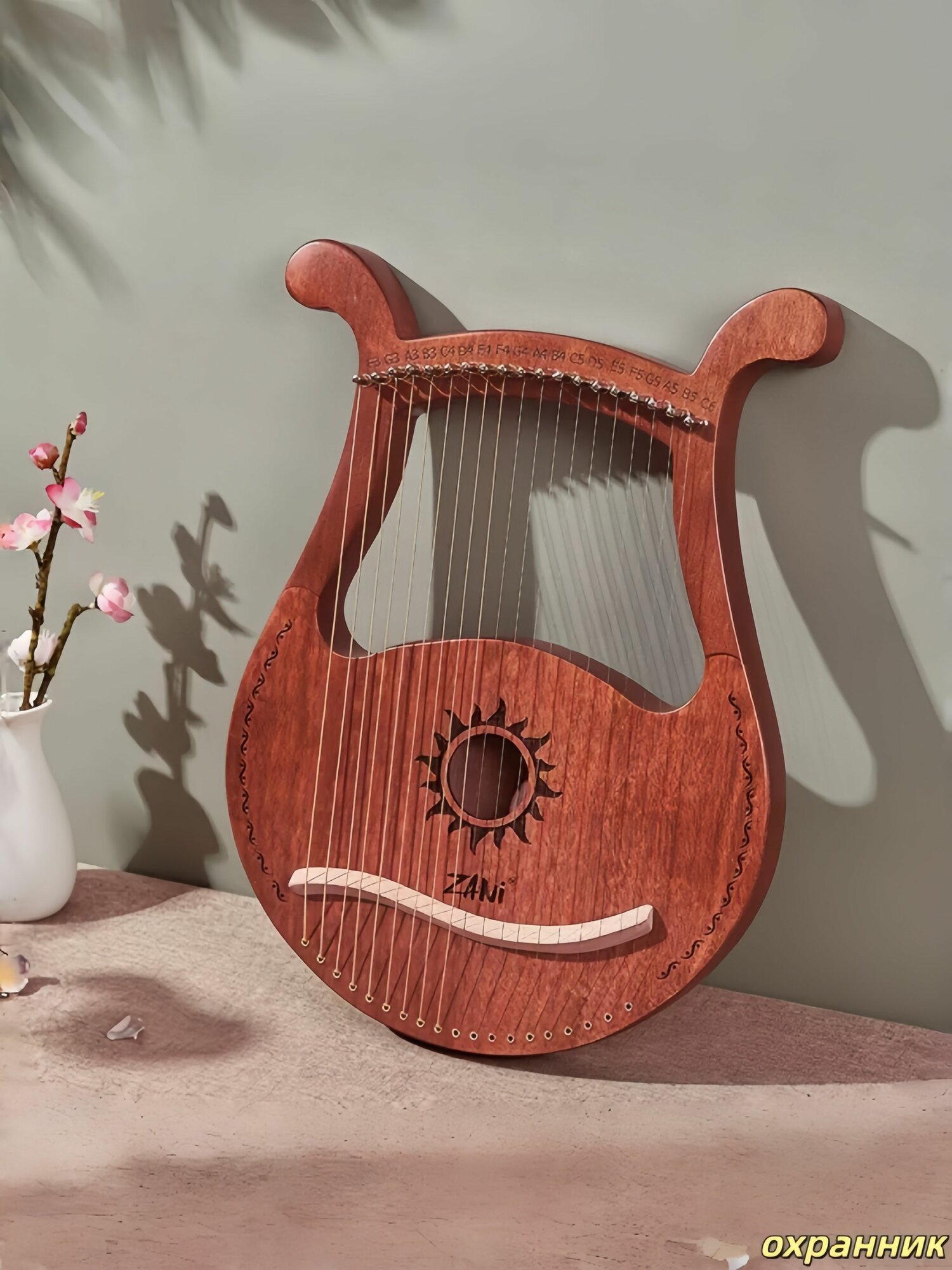 Эксклюзивная 19струнная лира арфа в греческом стиле скрипки