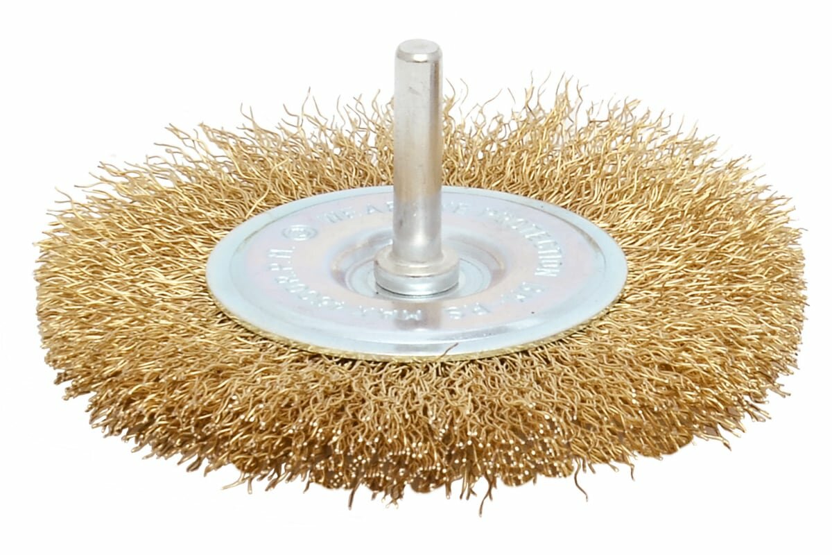 Корщетка колесо 38ММ латунир витая пров Д/дрели CUTOP PROFI FIT