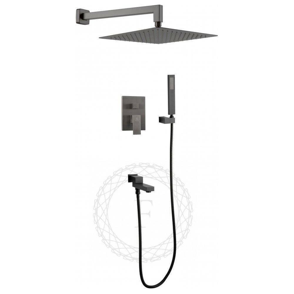Душевая система встраиваемая FILARETE Fing FL1040BG, графит