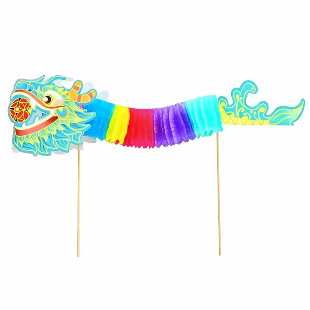 Tradition 3d Paper Dragon Toy Handmade Toys Folding Folding Paper Toy Decorations Selfie Photography Cool Handheld Chinese Dragon Toy Party