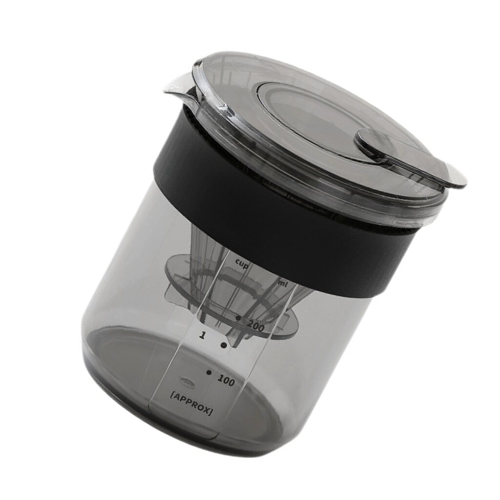 Ручная кофеварка с кофемолкой и капельницей портативный дизайн для улицы