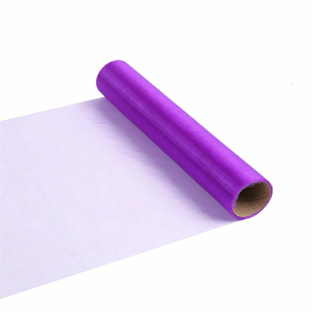 Сетка для упаковки цветов, рулон газа для свадебного декора, Фиолетовый