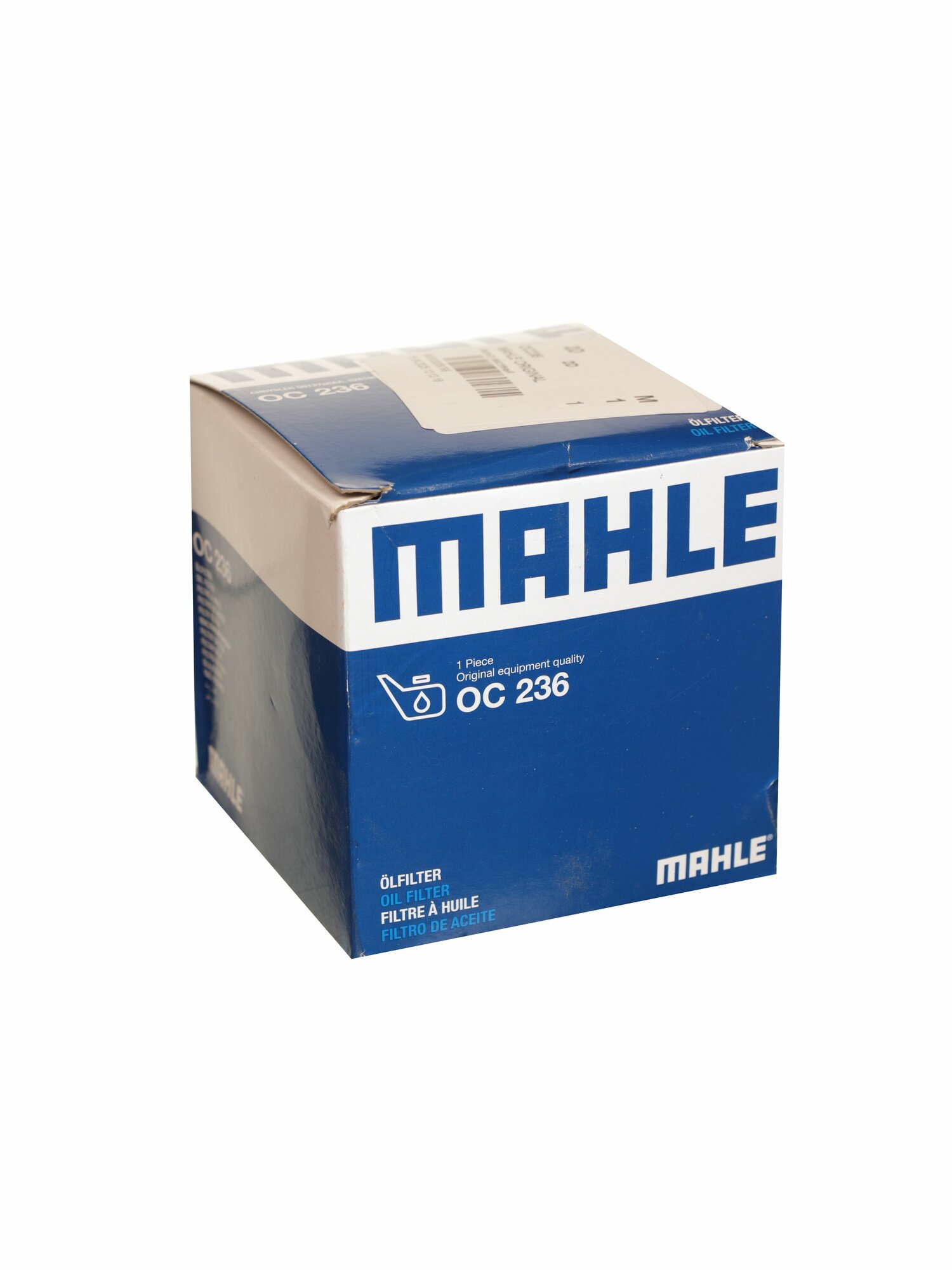 Фильтр масляный двигателя MAHLE (OC 236) — фото 1