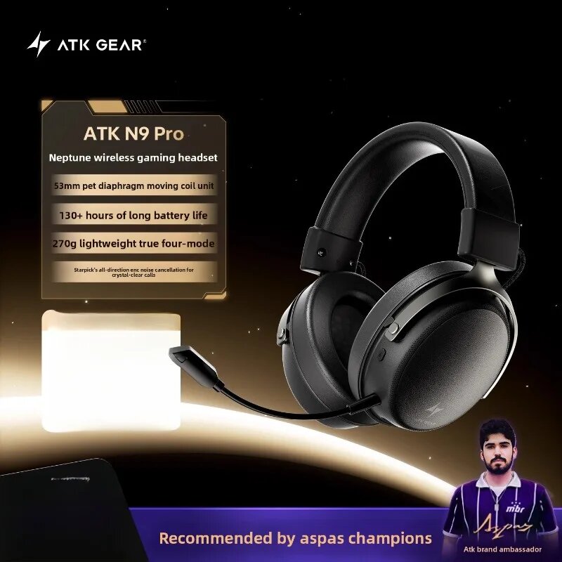 FEYA ATK N9 Pro Ultra проводные игровые наушники ATK N9 Pro Black