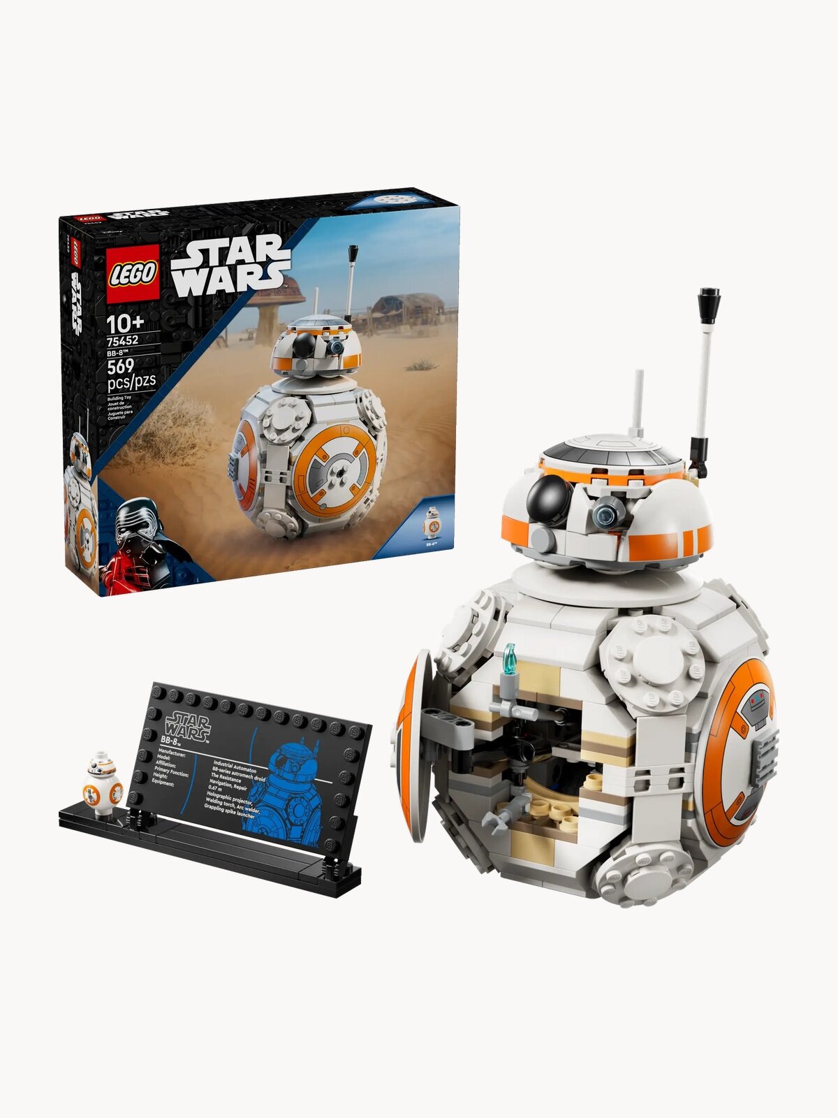 Конструктор LEGO Star Wars™ 75452 Астромеханический дроид BB-8, 569 дет.
