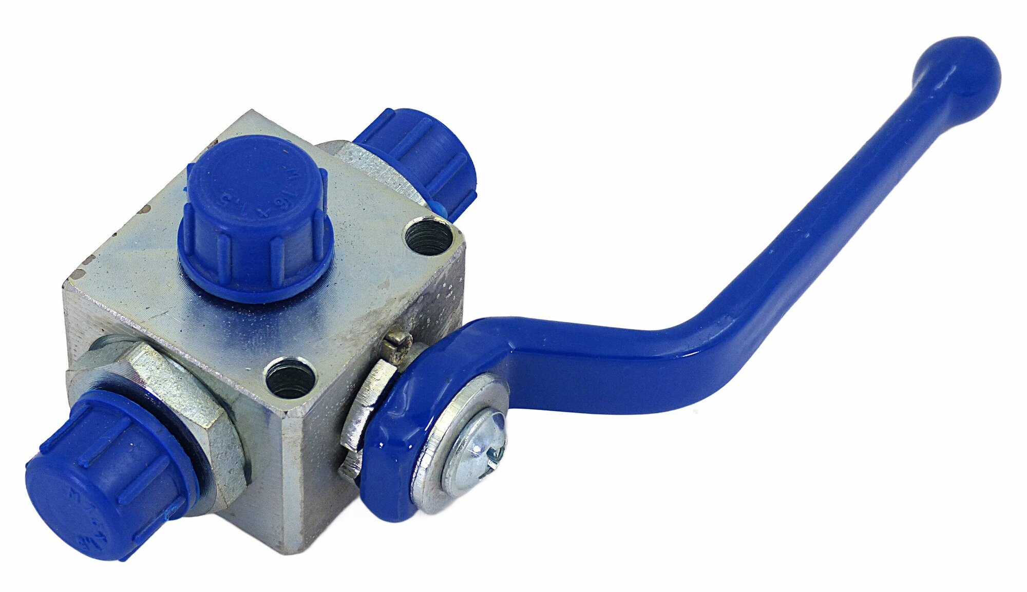 Кран шаровый, гидравлический, трёх ходовой (М16х1,5-М16х1,5)