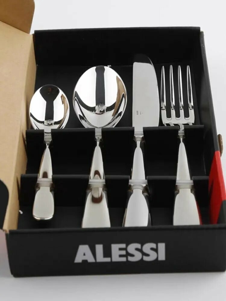 Alessi Набор столовыx приборов 4 предм. xром базовый вариант модели серии