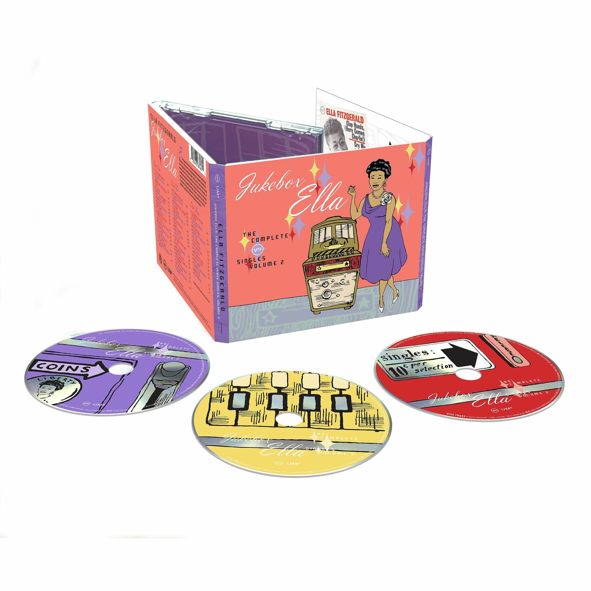 Компакт-диск Ella Fitzgerald (1917-1996) - Jukebox Ella: The Complete Verve Singles, Vol. 2 (1 CD)