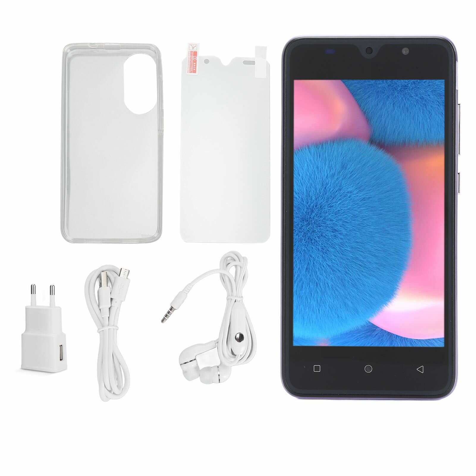 Смартфон 5" 4/32GB, камеры 5/8 МП, распознавание лица, Android 13