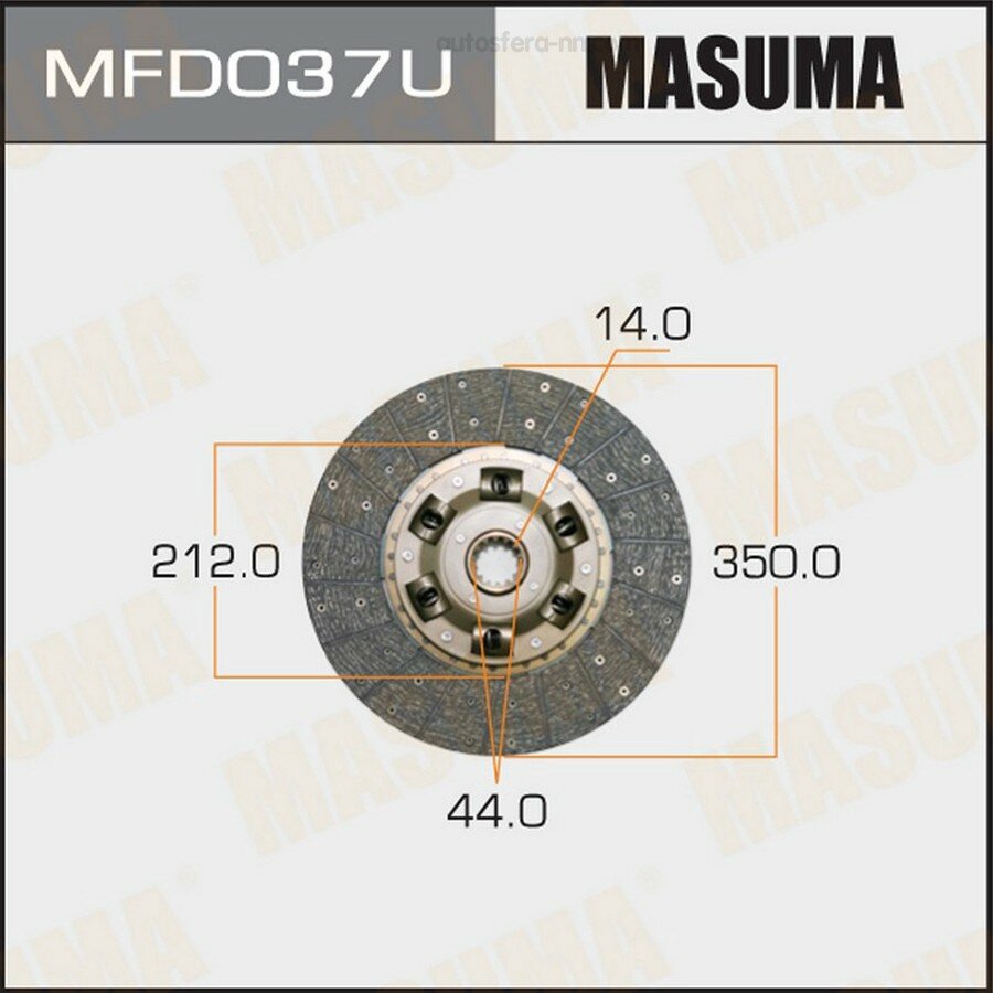 MASUMA MFD037U диск сцепления!\ Mitsubishi