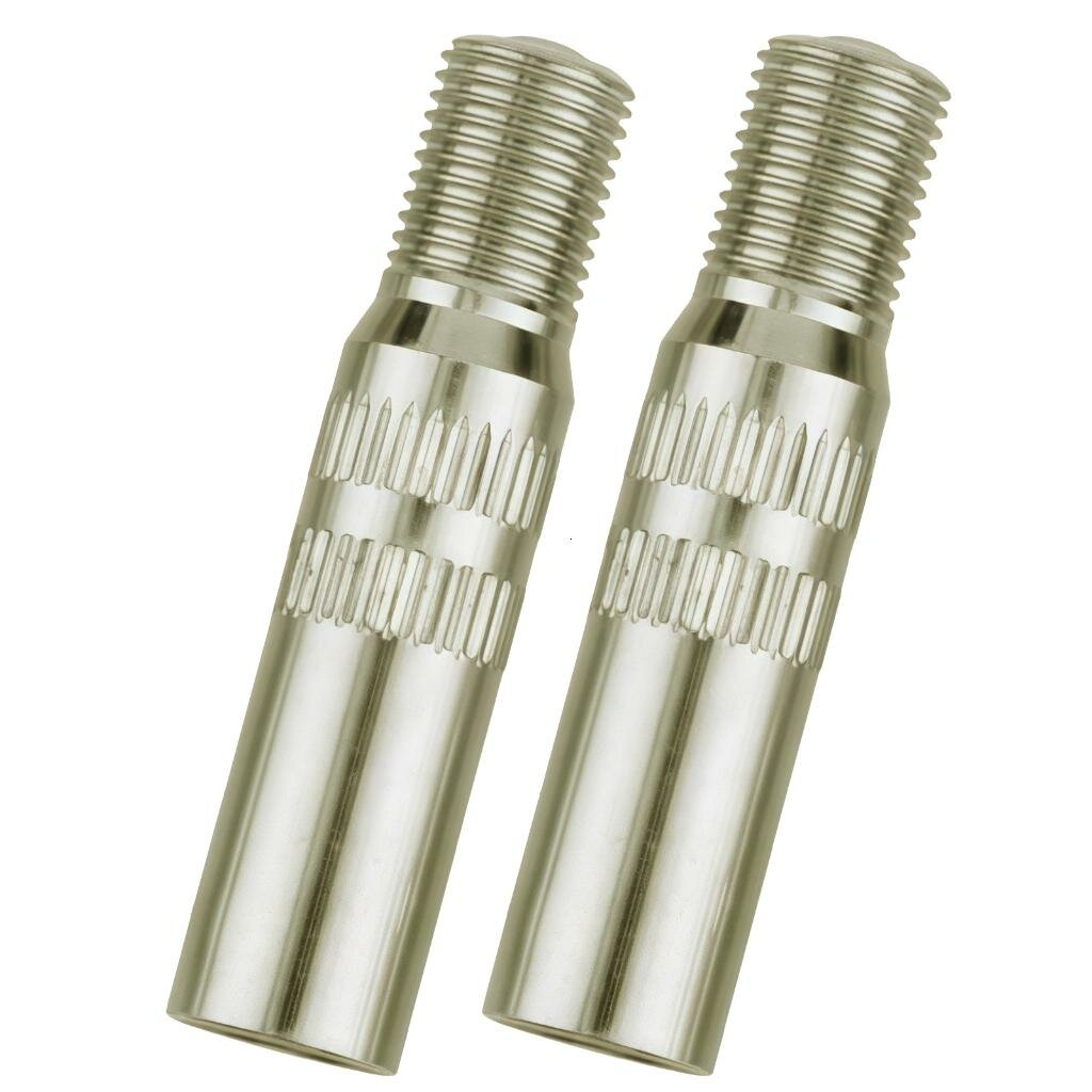 Комплект из 2 хромированных латунных колпачков для золотников