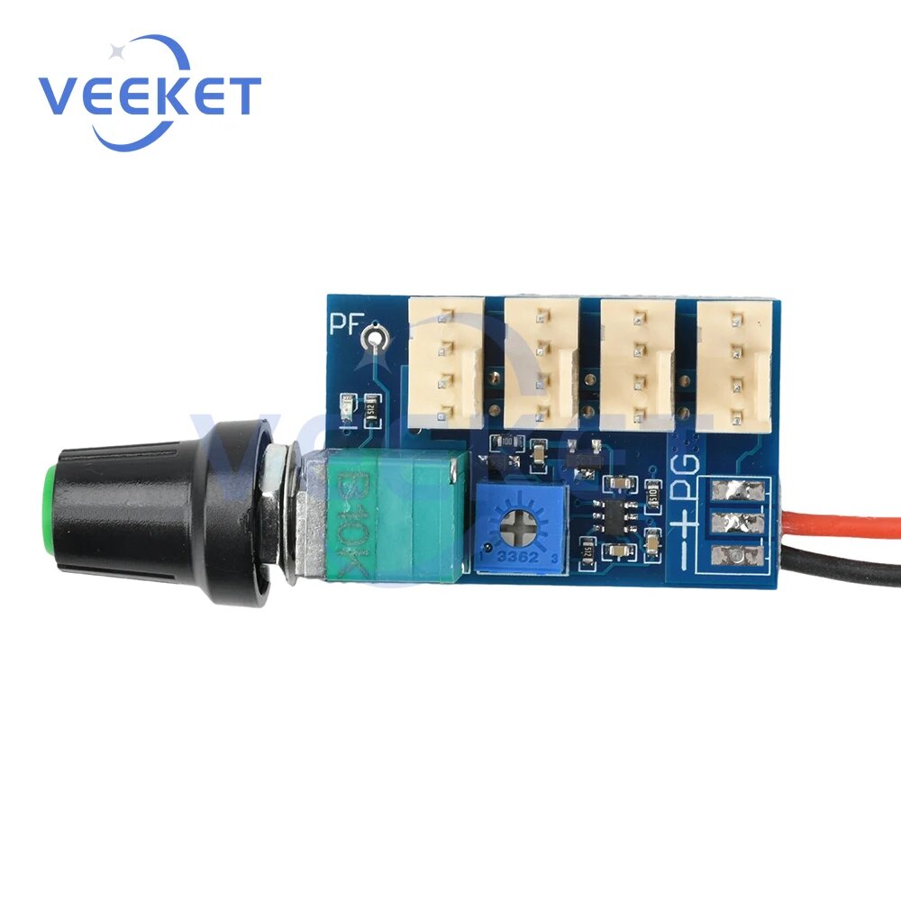 Контроллер скорости вращения вентилятора PWM 12V 3A, Red and Black Lines