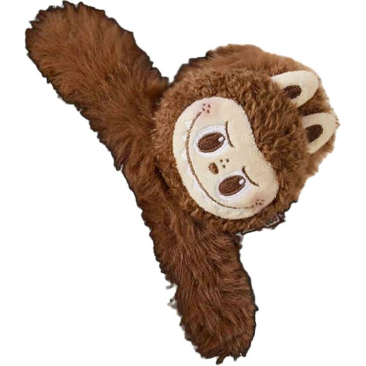 Плюшевая заколка для волос унисекс POP MART Labubu, Labubu Plush Claw Clip