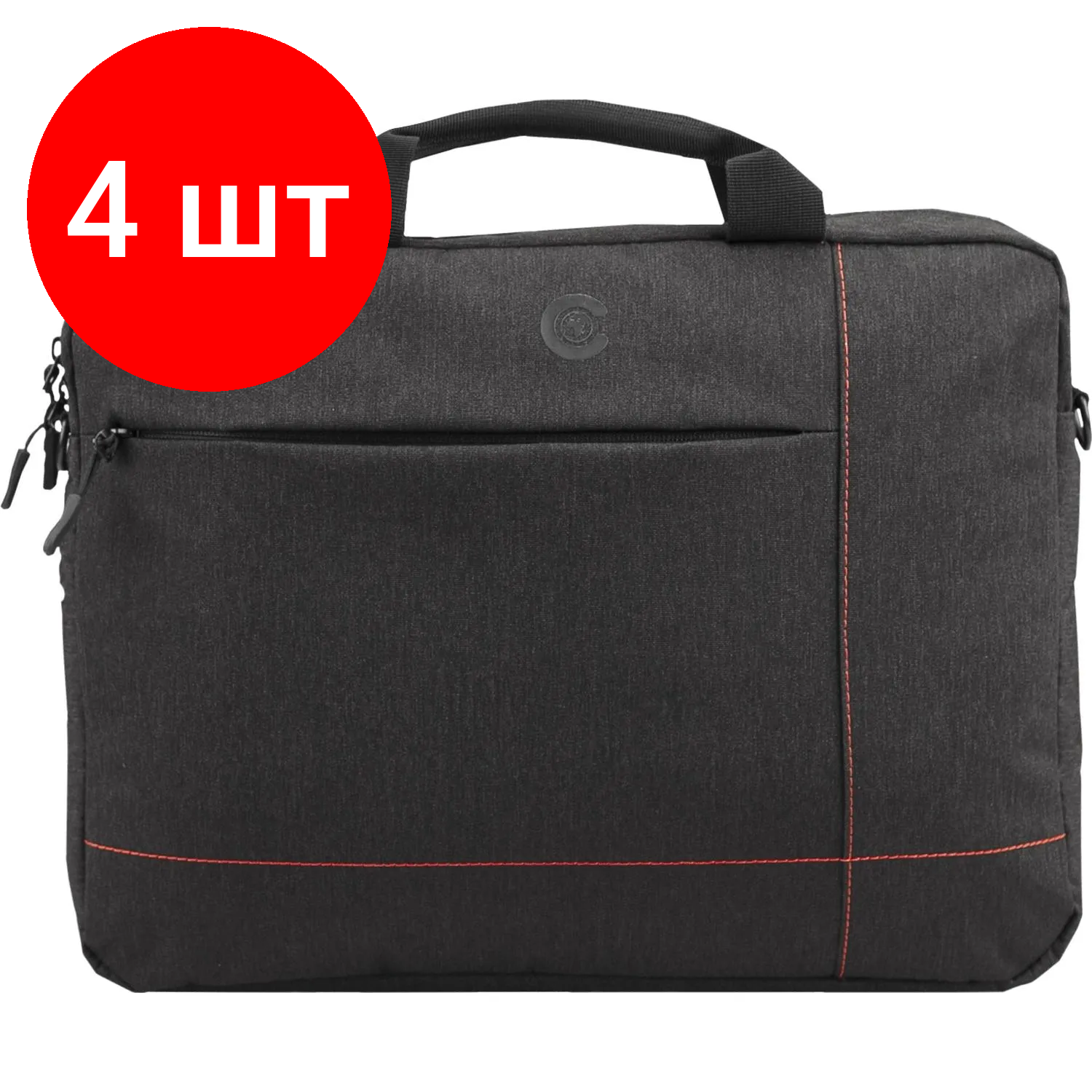 Комплект 4 штук, Сумка для ноутбука 15.6 Continent (Continent CC-211 Black)