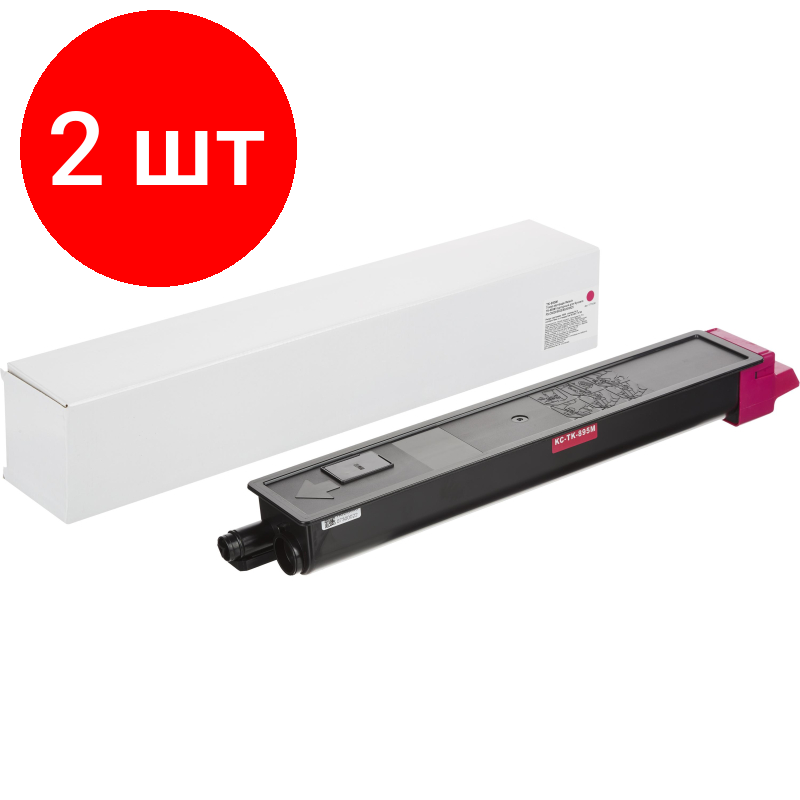 Комплект 2 штук, Тонер-картридж Retech TK-895M пур. для Kyocera FS-C8020/8025/8520/8525