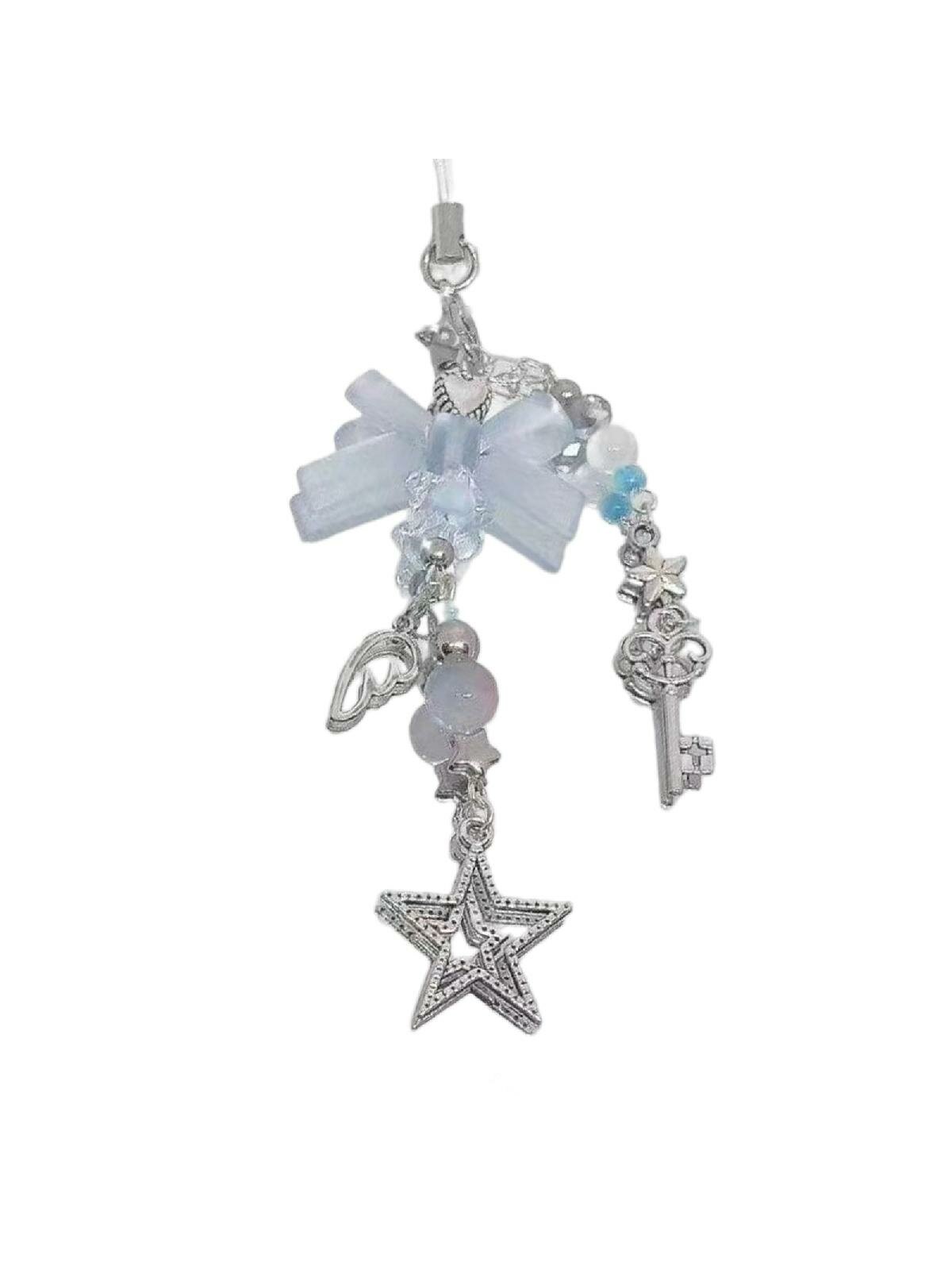 Модный акриловый брелок с бантом для телефона для женщин и девочек