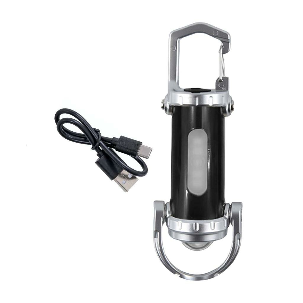 Светодиодные фонарики Брелок-фонарь USB Перезаряжаемые карманные фонарики Походный рабочий фонарь для поиска в походах