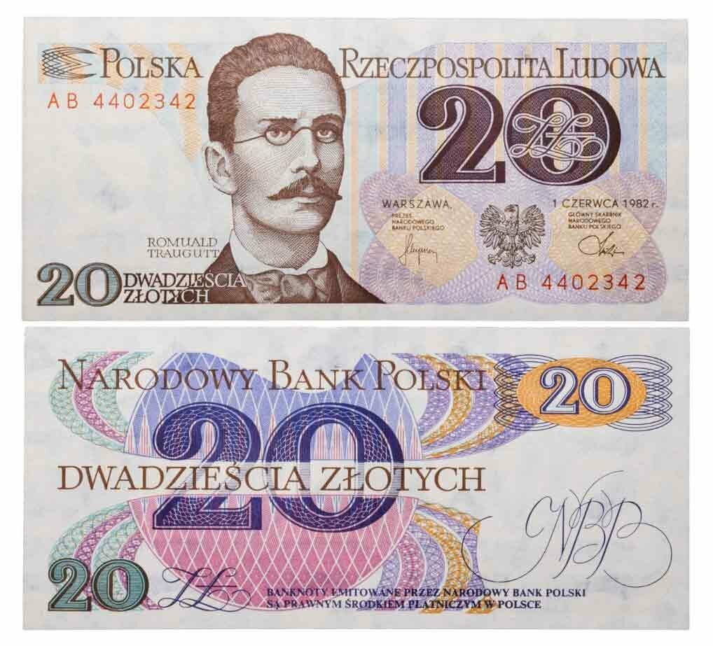 Польша 20 злотых 1982