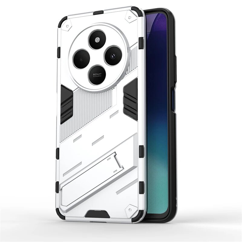 Белый противоударный чехол для Xiaomi Poco C75