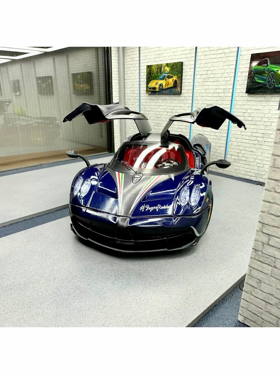 Металлическая машинка Пагани Уайра, Pagani Huayra roadster 1:24 ( 22см. )
