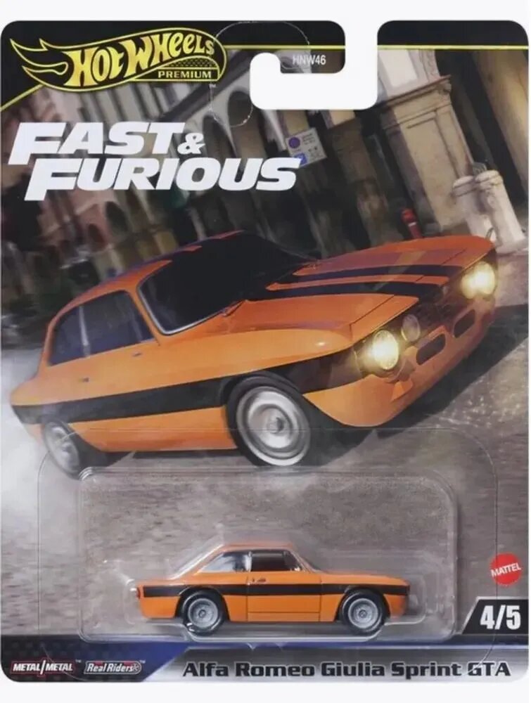 Набор Hot Wheels Premium Fast & Furious : Alfa Romeo Giulia Sprint GTA