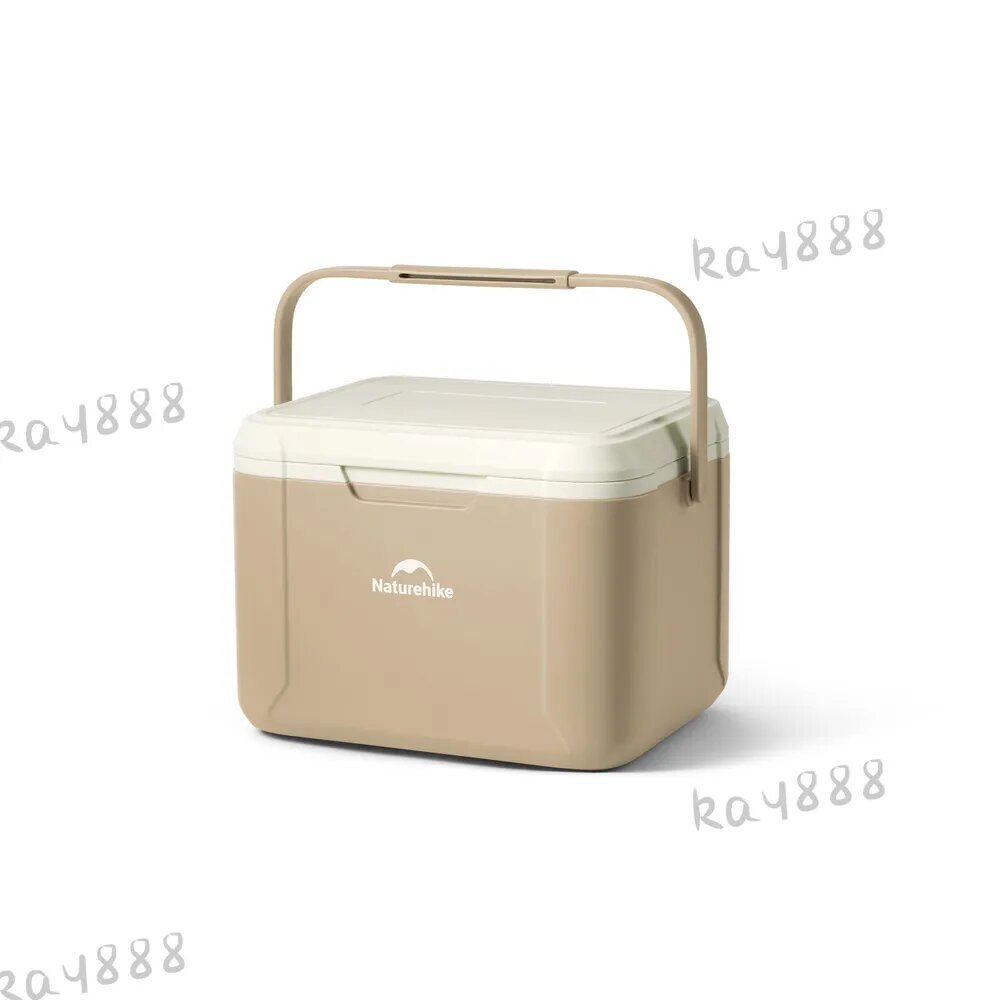 Туристический холодильник 18 литров Naturehike Whale Fishing PU Box, до 116 часов холода, с хладоэлементами, 2.55 кг, цвет капучино, термоконтейнер для продуктов88