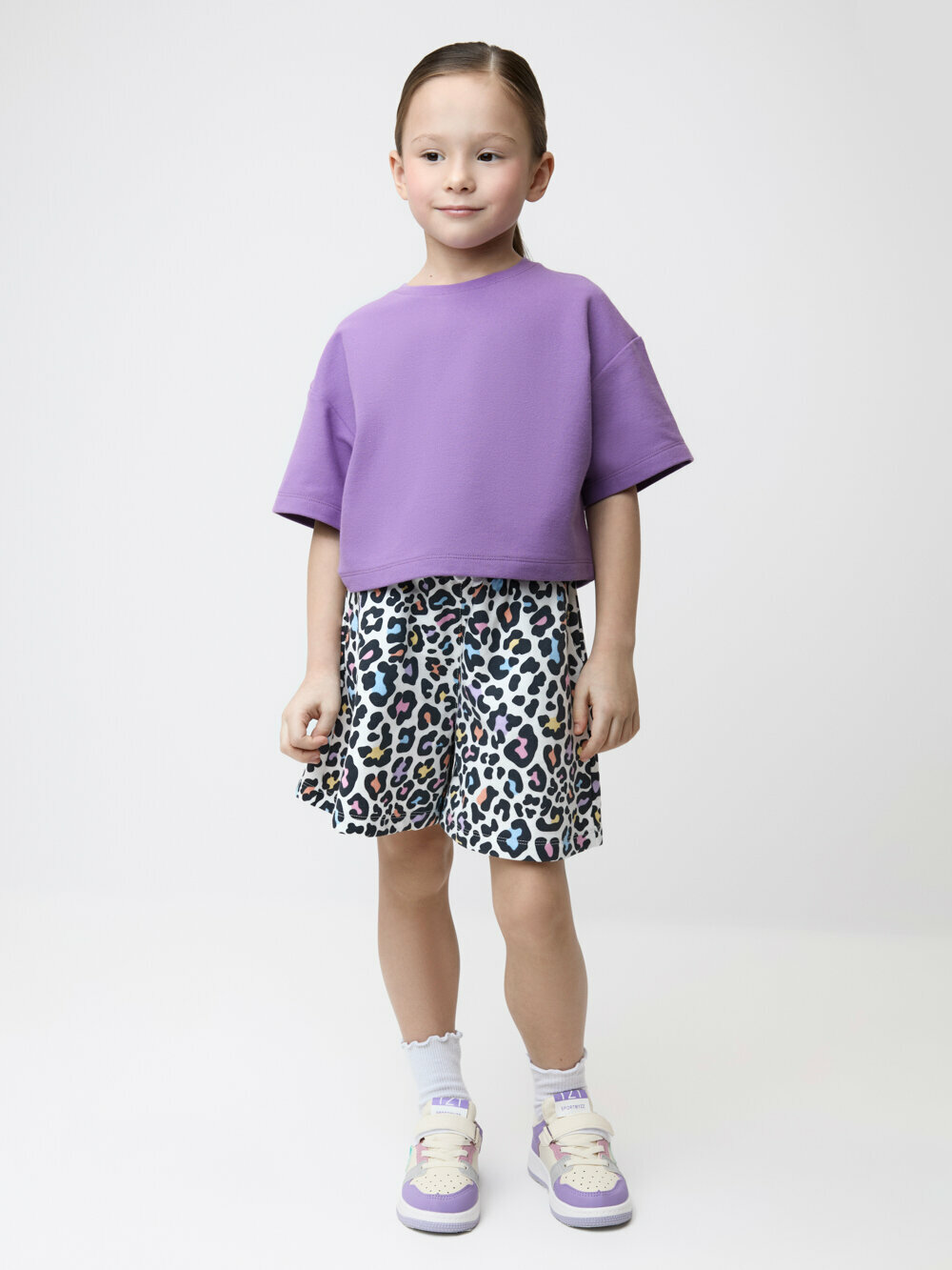 Шорты детские шорты с леопардовым принтом