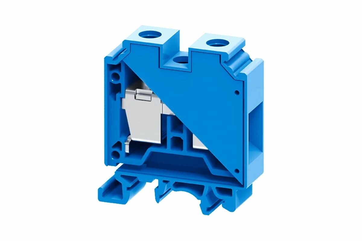 Клемма проходная винтовая 16мм2 OptiClip CTS-16-I-BU-76A-(0,2-16)-синий