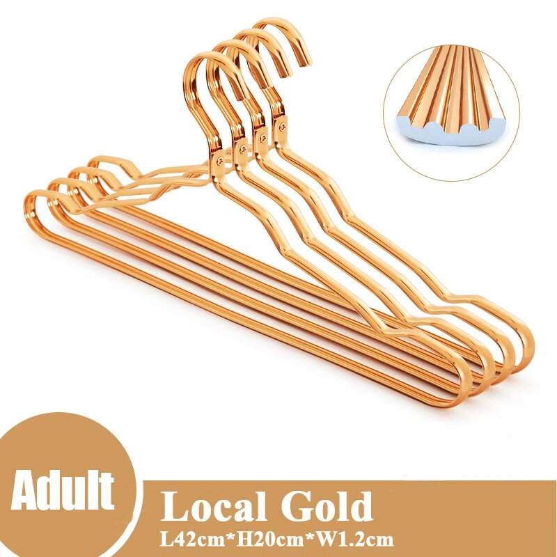 Вешалки для одежды Adult Local Gold, Glitter Gold, 42x20x1.2 см