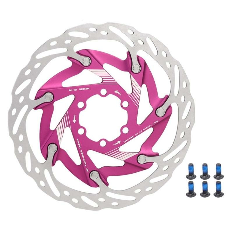 Дисковый тормозной ротор Center Lock, 160 мм, Розовый