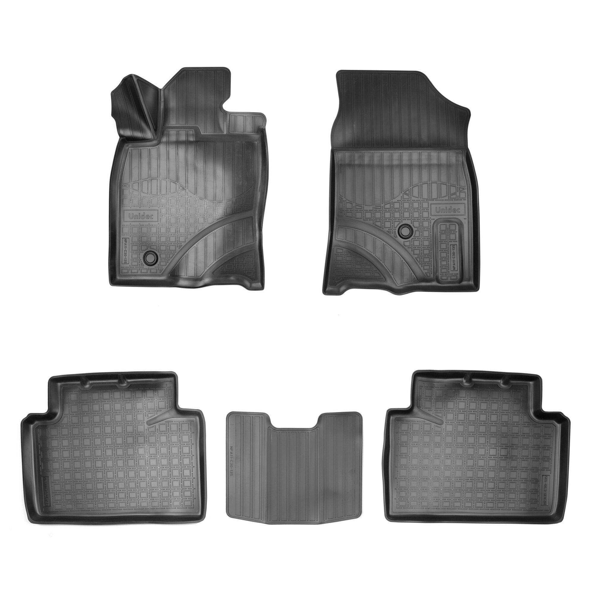 Коврики салона (полиуретан) Honda Civic X 3D (HB-хэтчбек, SD- седан ) (2015) , NPA11-C30-135