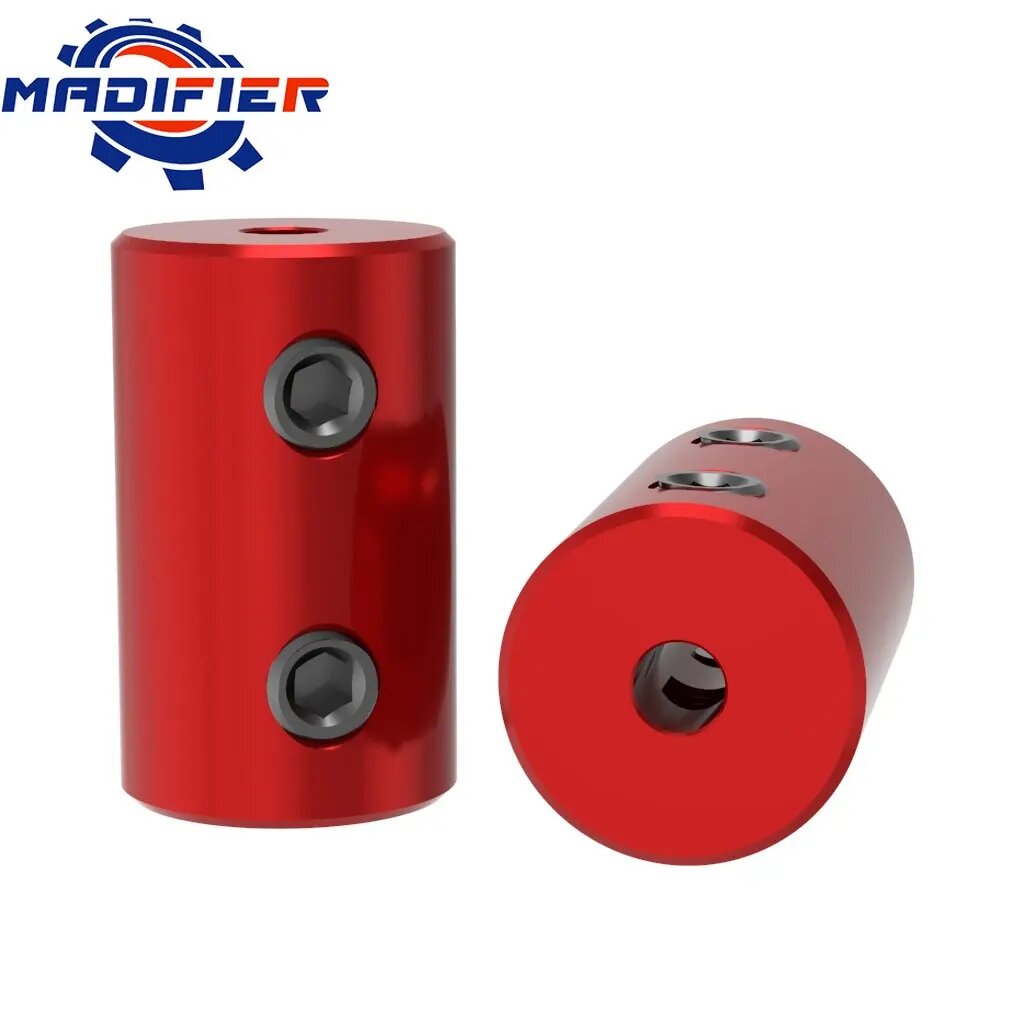GKTOOLS Муфта вала D12*L20, 2-6mm, красная, алюминий