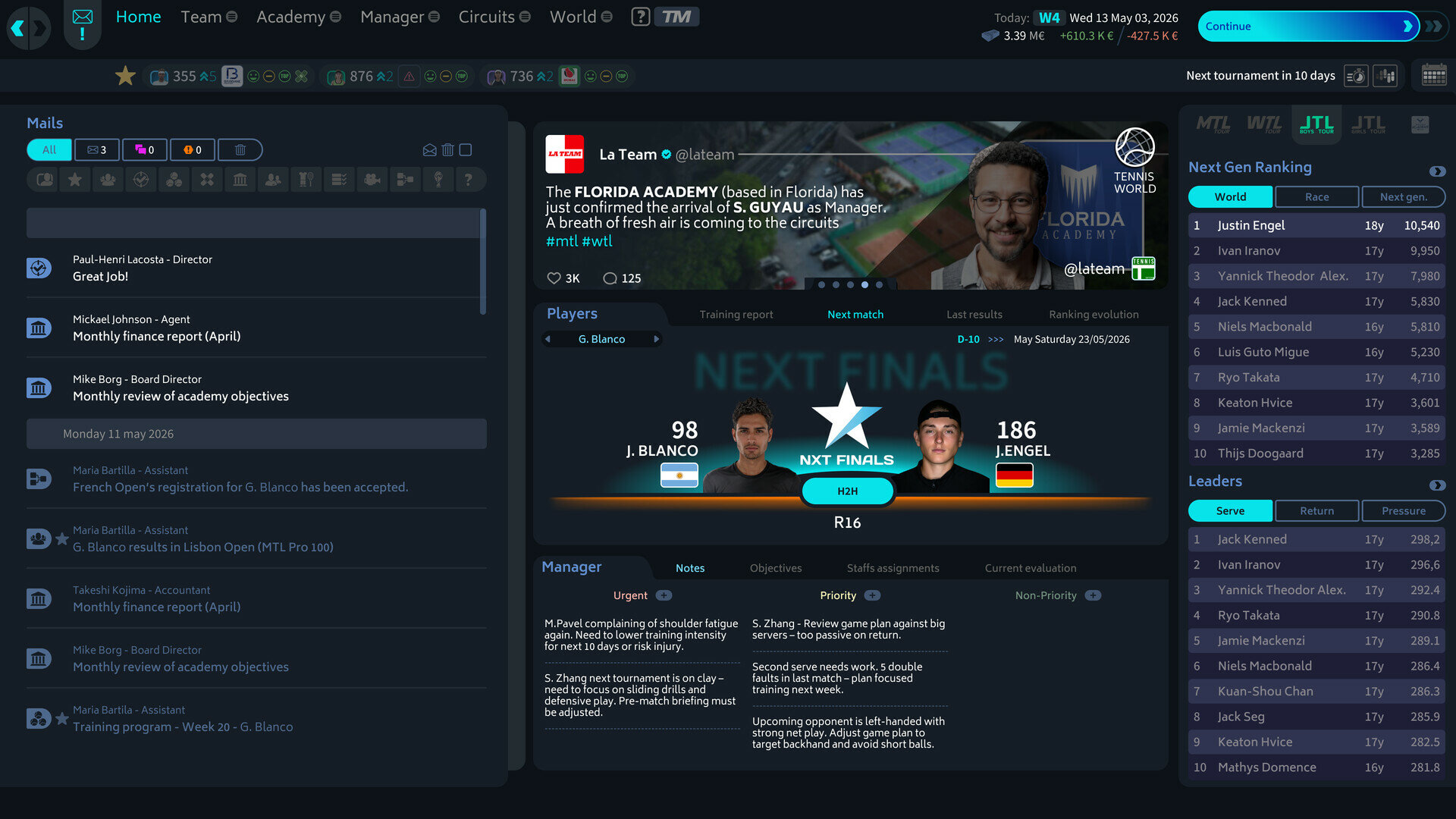 Tennis Manager 26 PC Steam Ключ • Активация Steam • регион Весь мир