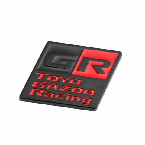 Наклейка автомобильная GR Gazoo Racing Toyota логотип эмблема 3D шильдик декаль для кузова авто
