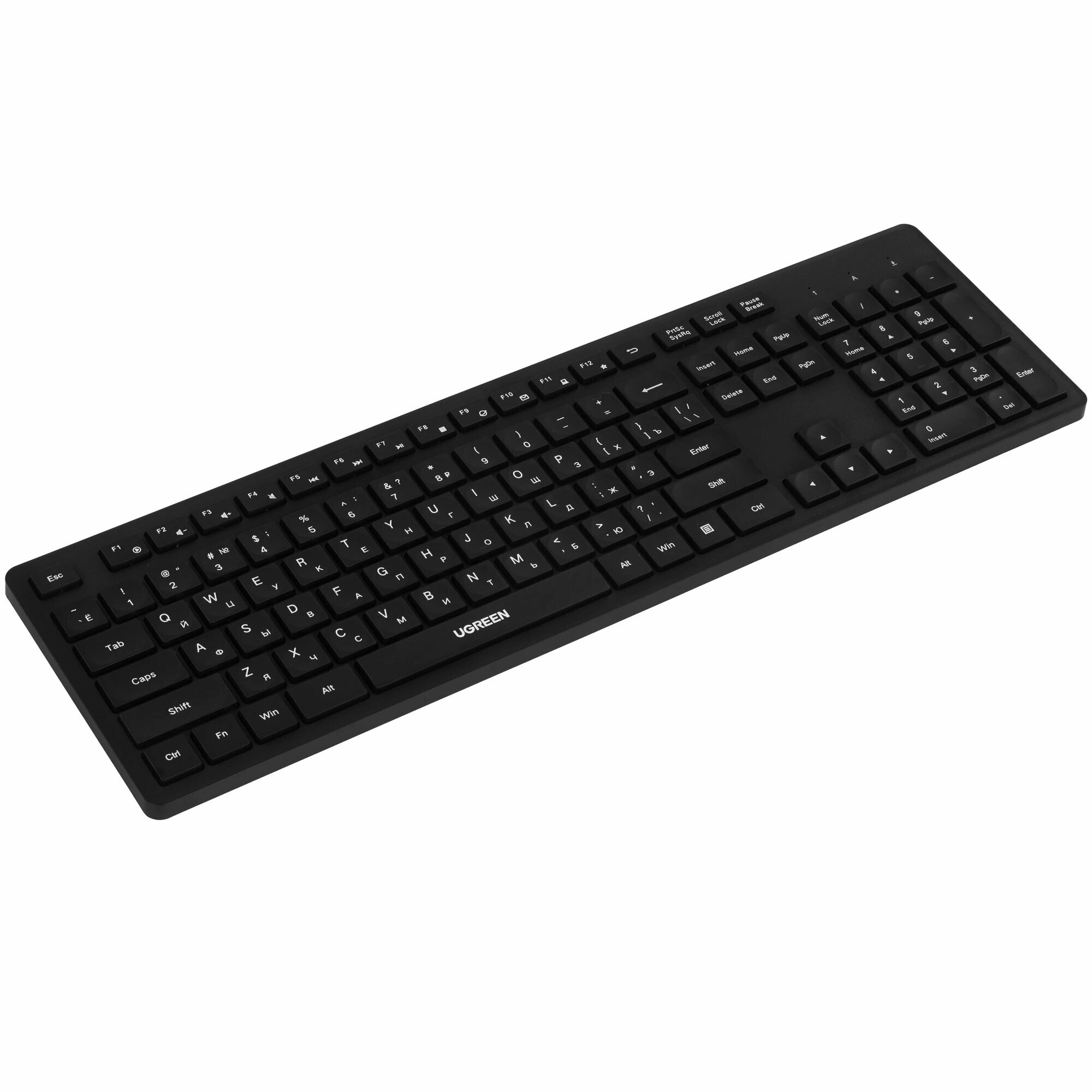 Клавиатура беспроводная UGREEN KU004 (35734) Wireless 2,4G Keyboard. Цвет: черный