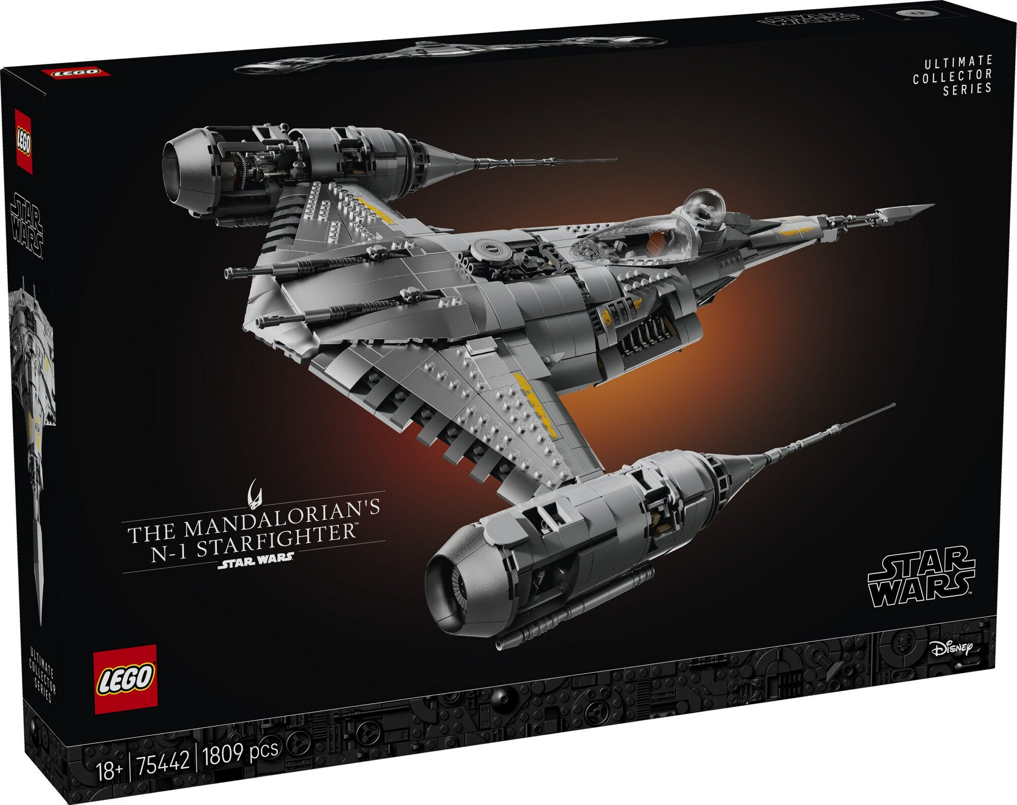 Конструктор LEGO Star Wars 75442 Истребитель N-1 Мандалорца, 1809 деталей