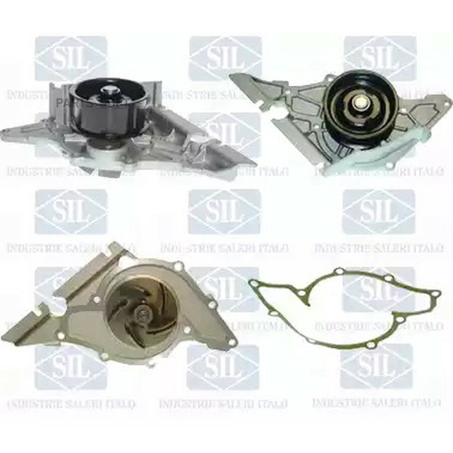 Насос водяной Audi 80/A4/A6/A8, VW Passat 2.4- 2.8 V6 95> от официального дистрибьютора, SALERI SIL, артикул PA762A