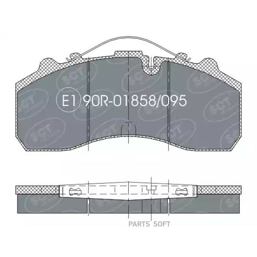 SP 305 PR тормозные колодки Тормозные колодки от официального дистрибьютора, SCT GERMANY, артикул SP305PR