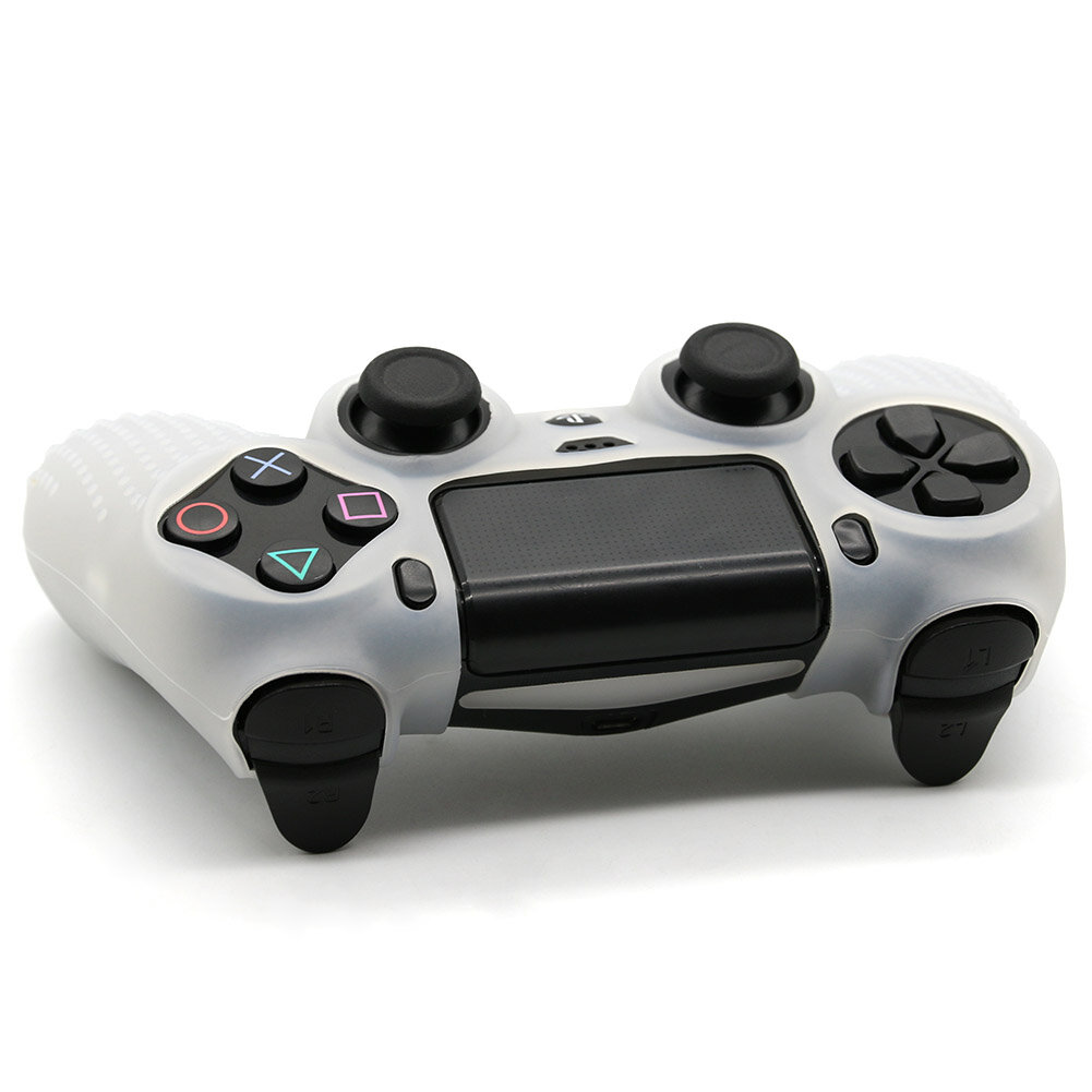 Силиконовый чехол для геймпада PS4, PS4 Pro и PS4 Slim, белый