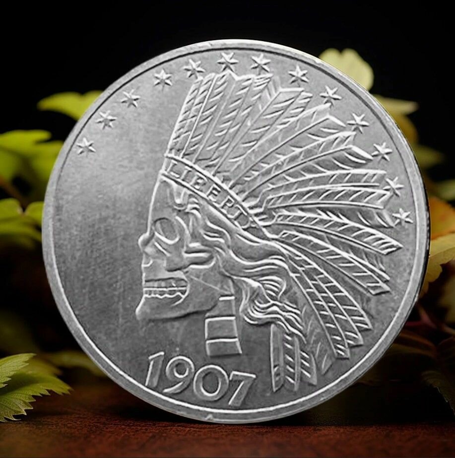 Монета 1907 Vintage Morgan Liberty Indian Head