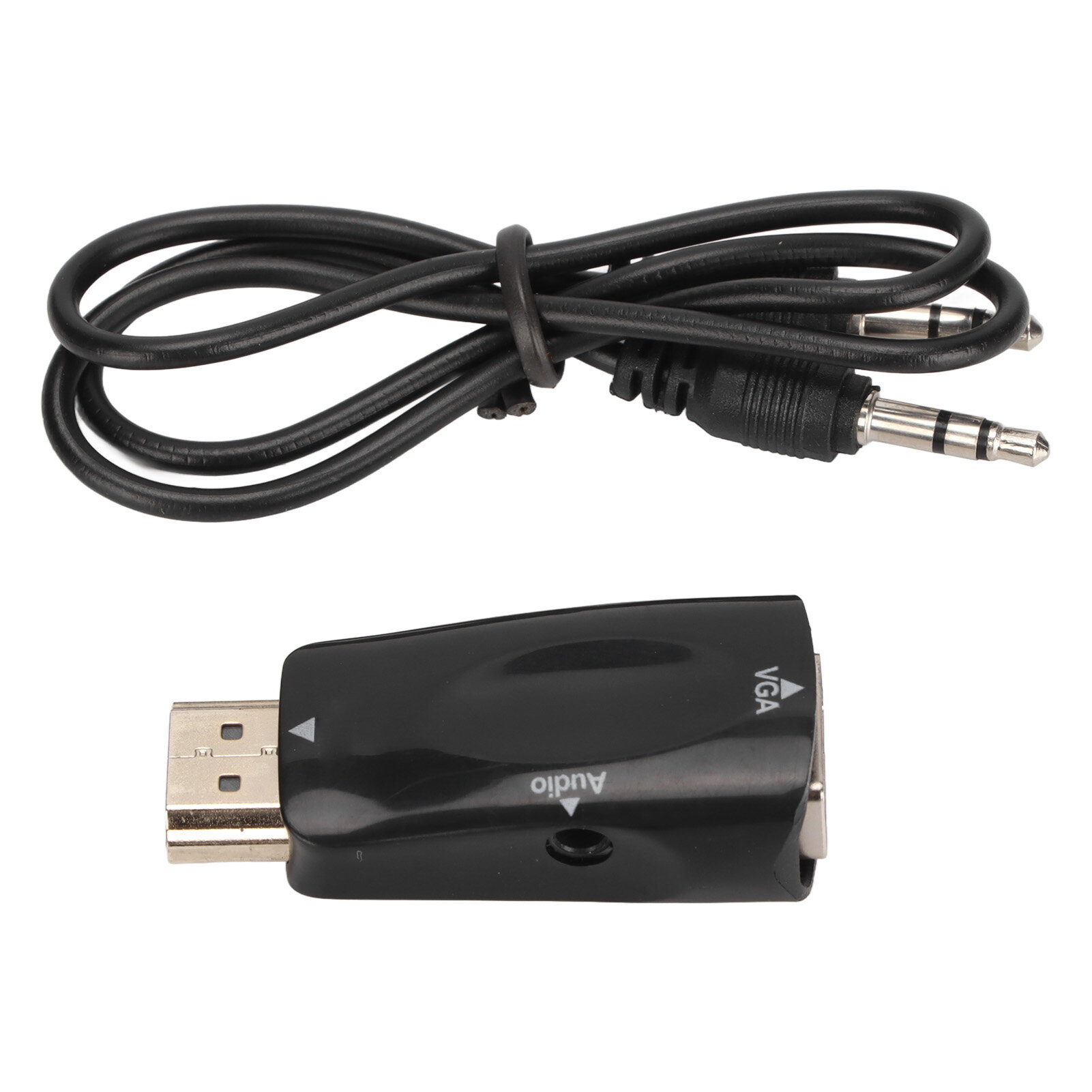 HD -мультимедийный интерфейс к VGA Converter HD 1080P Адаптер преобразователя с интерфейсом Audio 3,5 мм