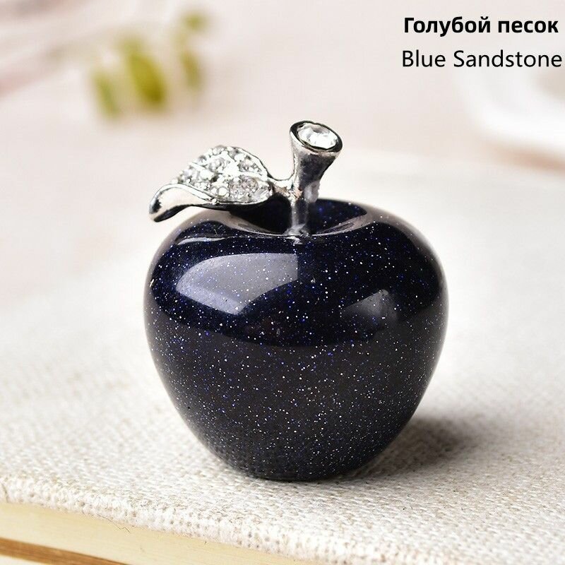 Хрустальный агат Нефритовое мини яблоко - 3см